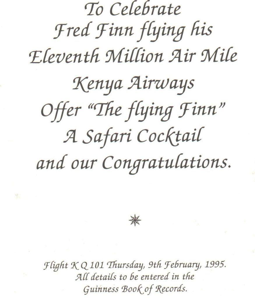 Fred Finn, the world's most prolific flyer - Aircraft Interiors ...