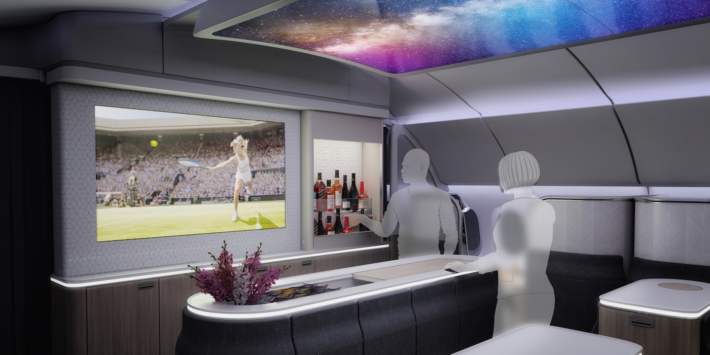 Social space for ultra-long-haul-flights revealed at AIX - Aircraft ...