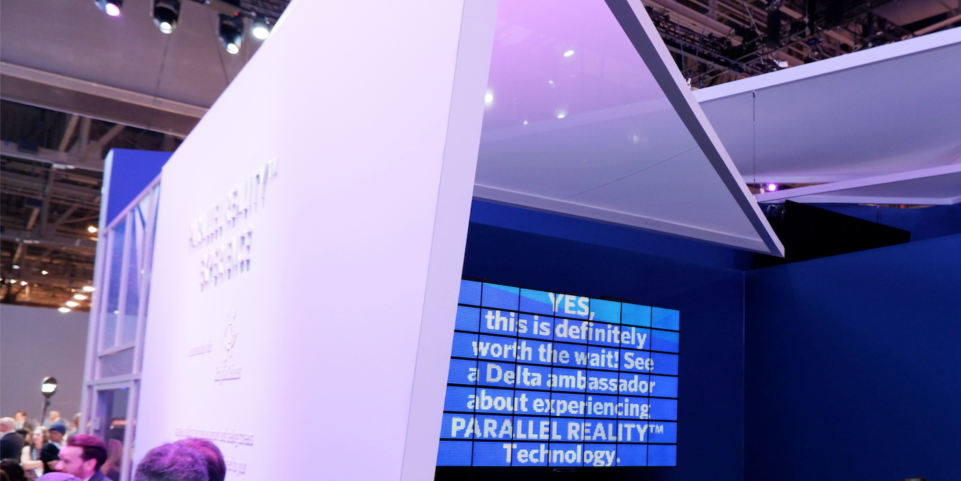 Delta unveils Parallel Reality screen at CES - Aircraft Interiors ...