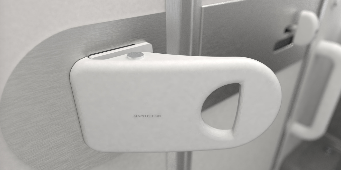 ANA and Jamco co-develop touch-free lavatory door - Aircraft Interiors ...