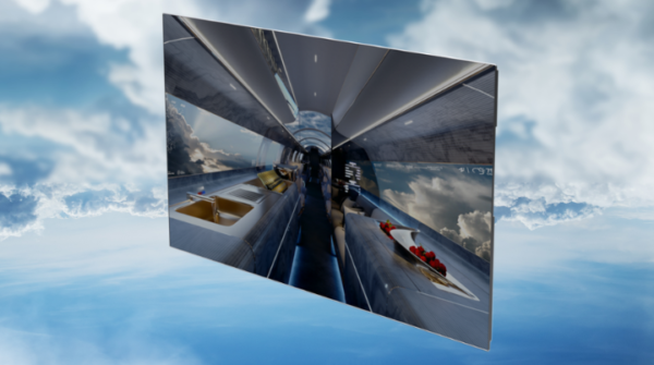 Rosen brings world's largest ever in-flight OLED display to NBAA-BACE ...