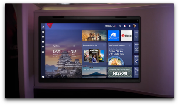 Delta Air Lines unveils Delta Sync, its next-generation seatback IFE ...