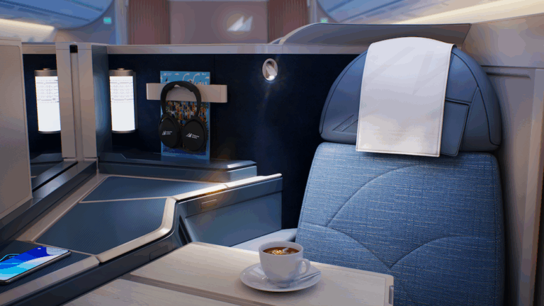 Philippine Airlines' (PAL) flagship A350-1000 cabin interiors ...