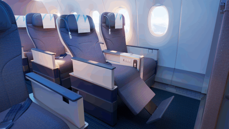 Philippine Airlines' (PAL) flagship A350-1000 cabin interiors ...
