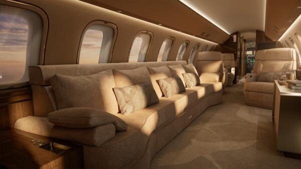 Elie Saab tailors a chic cabin scheme for the Bombardier Global 8000 ...